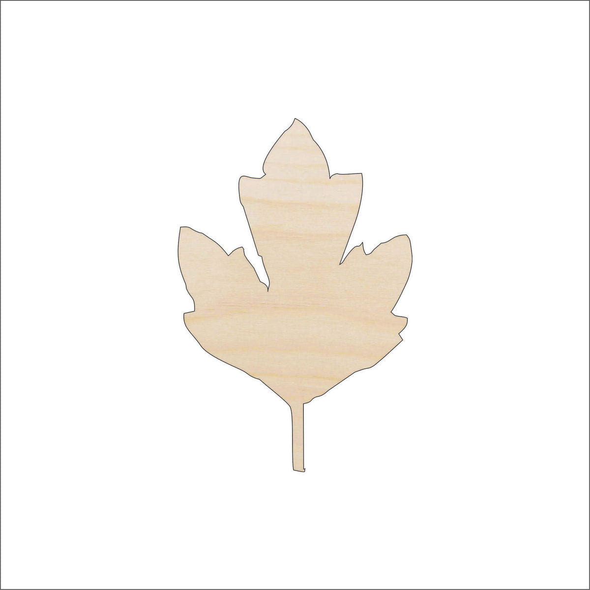 Laser Cut Wood Shape, Baltic Birch Leaf Craft By The Wood Shape Store