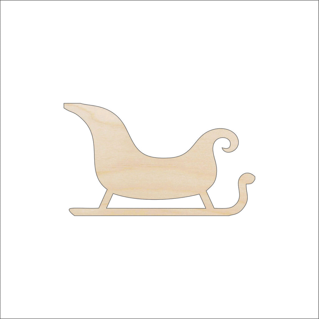 Laser Cut Wood - Sleigh Craft Shape Baltic Birch XMS132 – The Wood ...