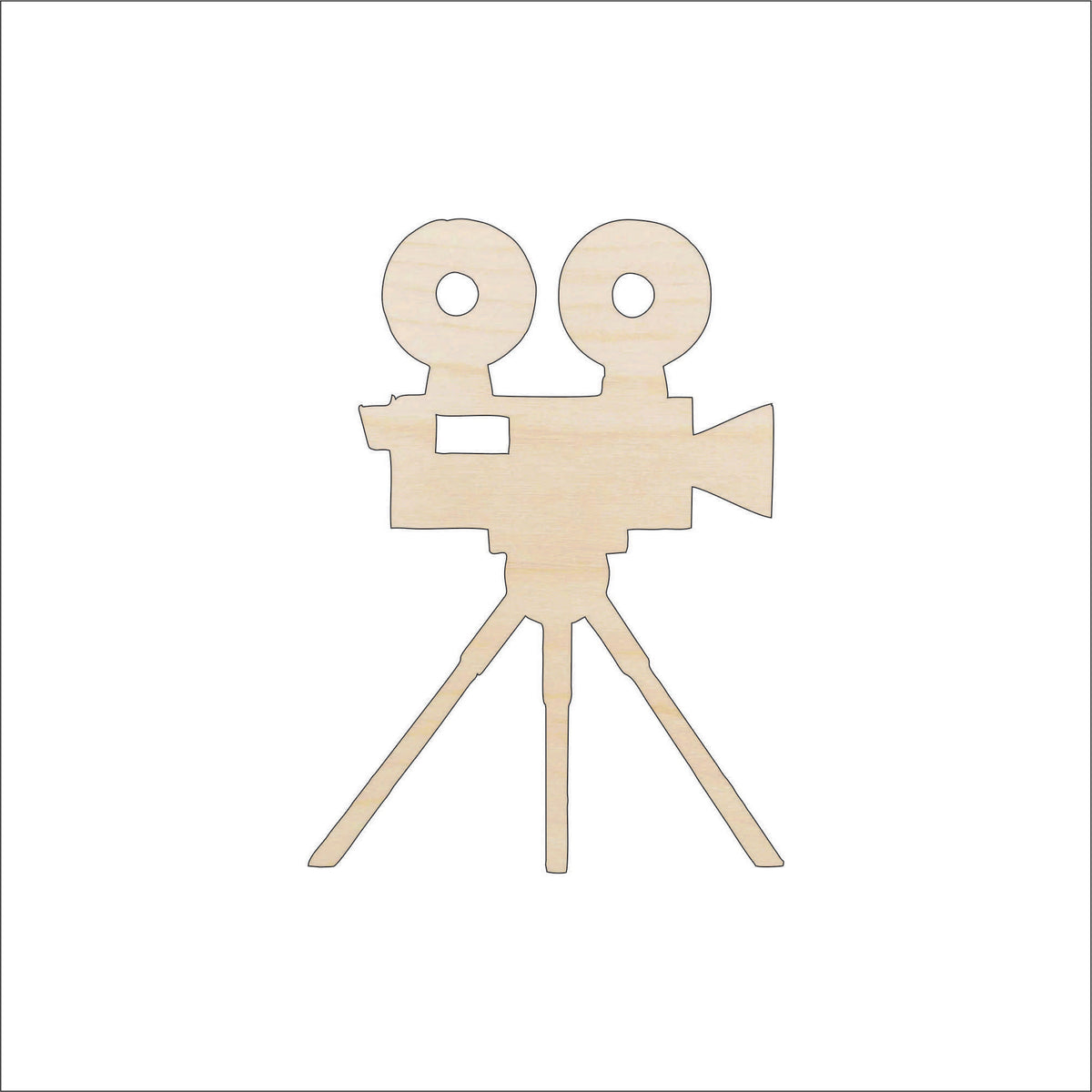 Movie Camera - Laser Cut Out Unfinished Wood Craft Shape MVE5 – The ...