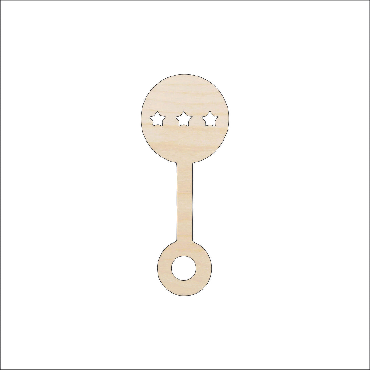 Baby Rattle Wood Craft | The Wood Shape Store Baltic Birch
