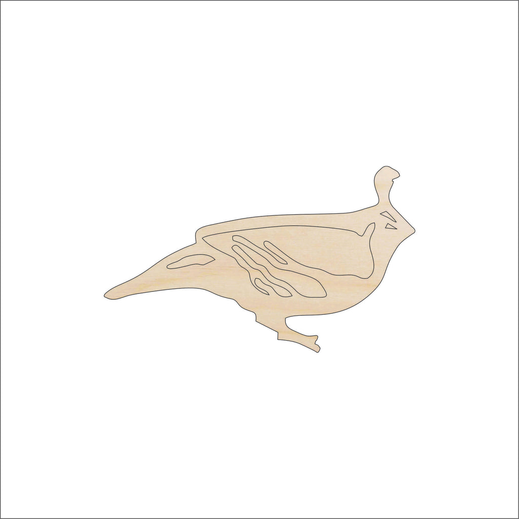 Laser Cut Wood Shape - Quail Craft By The Wood Shape Store