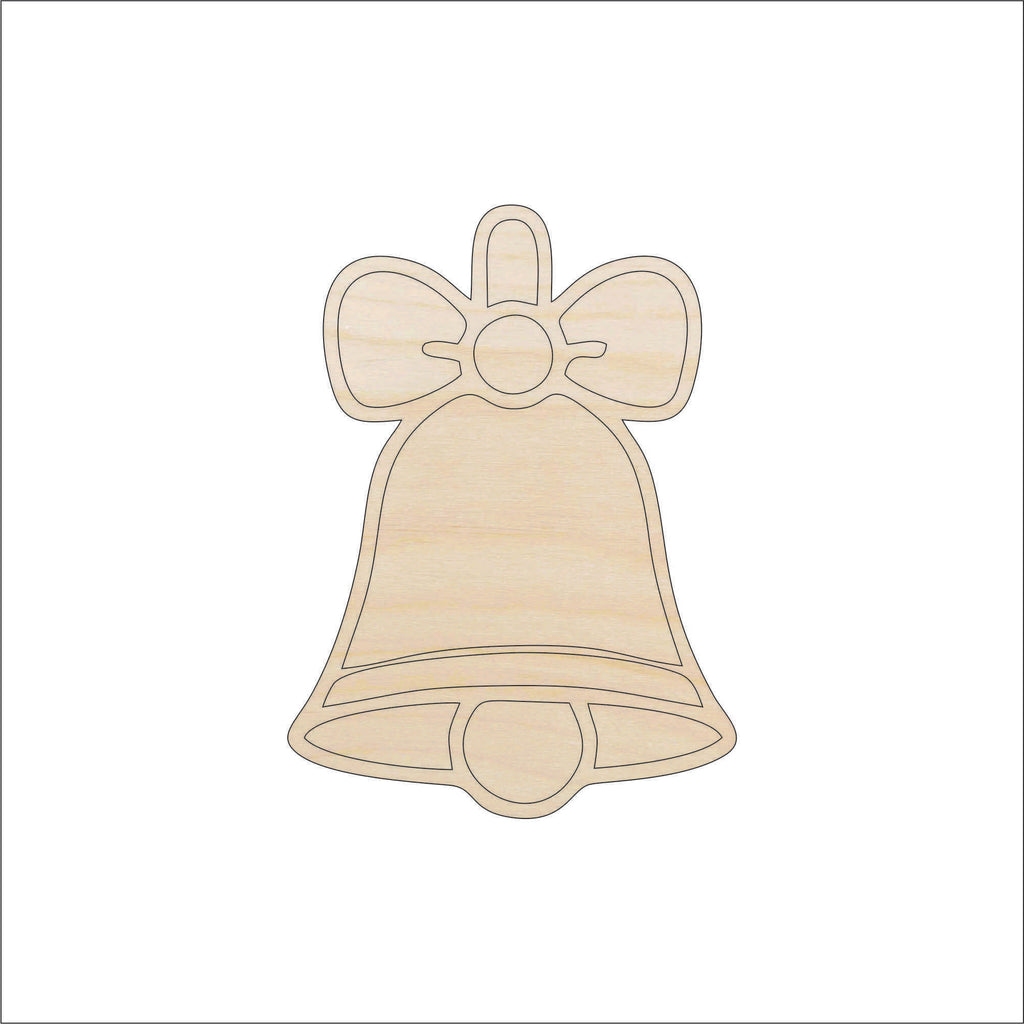Laser Cut Wood Shape | Bell Wood Craft Shape Baltic Birch Unfinished ...
