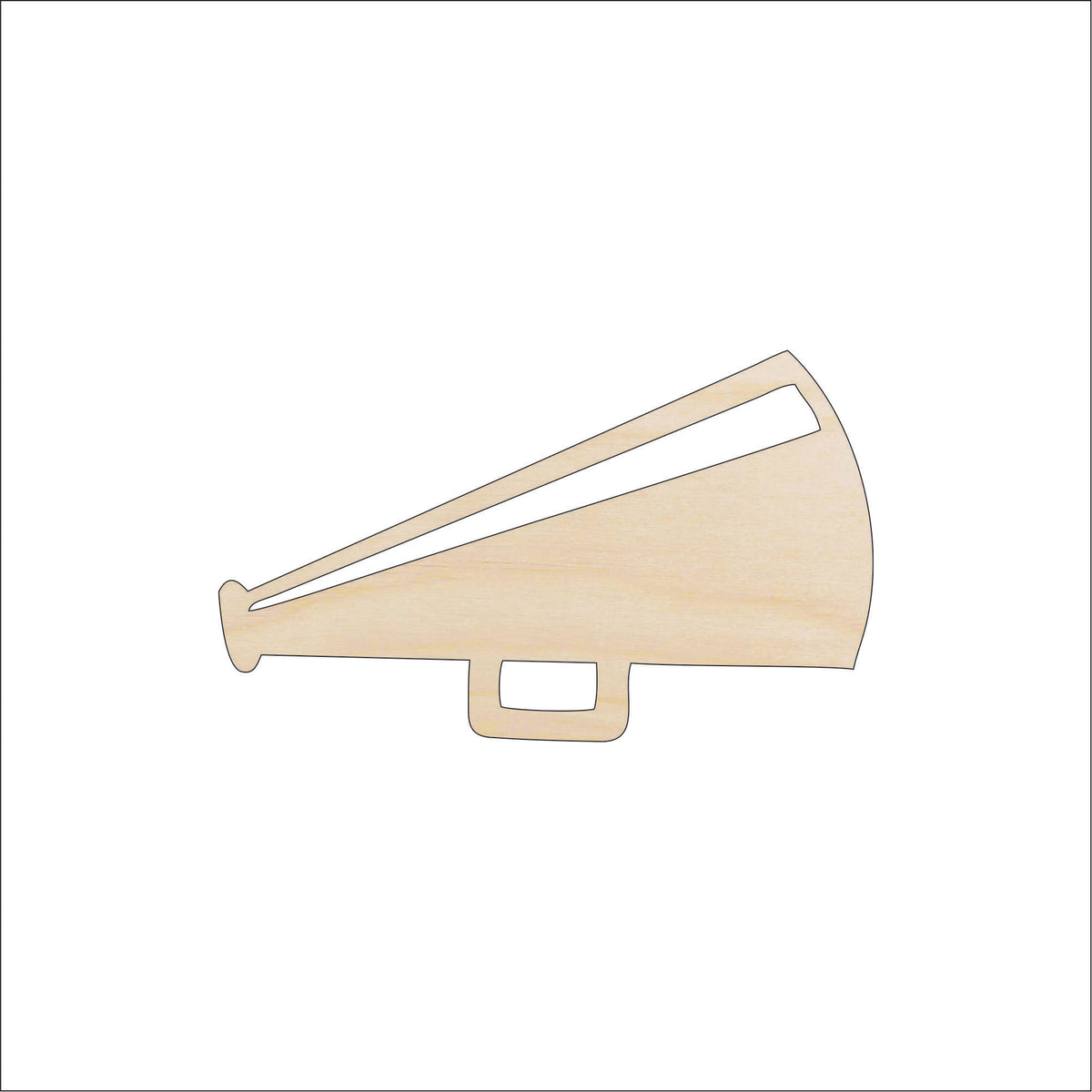Laser Cut Wood - Megaphone Shape Baltic Birch SPT653 – The Wood Shape Store