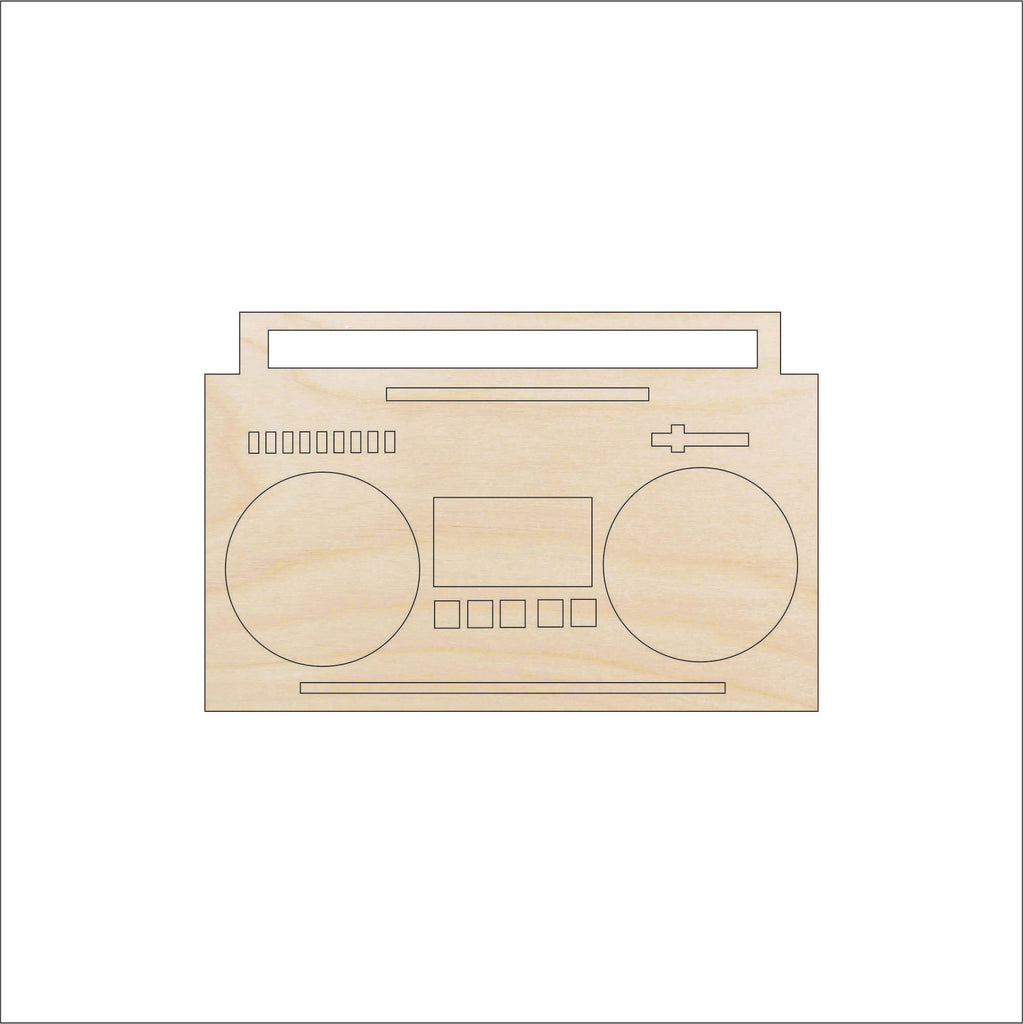 Laser Cut Wood Shape - Baltic Birch Boom Box Craft – The Wood Shape Store