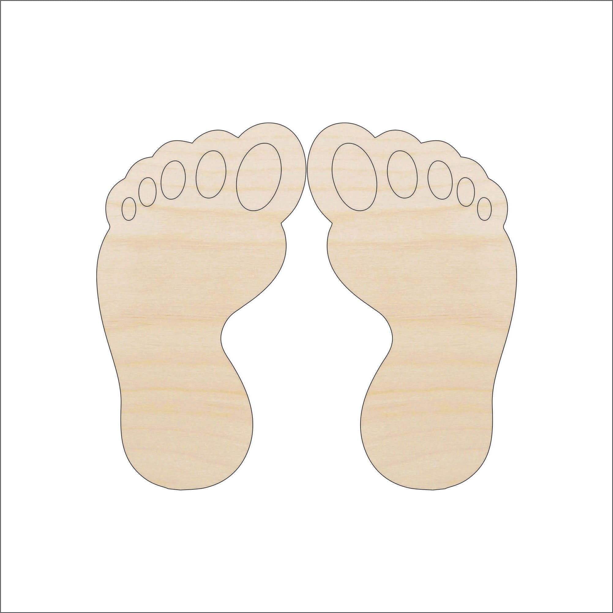 Laser Cut Wood Shape - Bigfoot Baltic Birch by The Wood Shape Store
