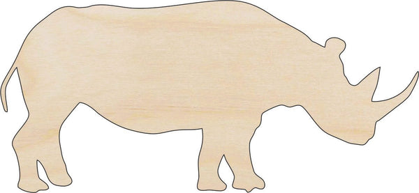 Rhino - Laser Cut Out Unfinished Wood Craft Shape ANML61 – The Wood ...