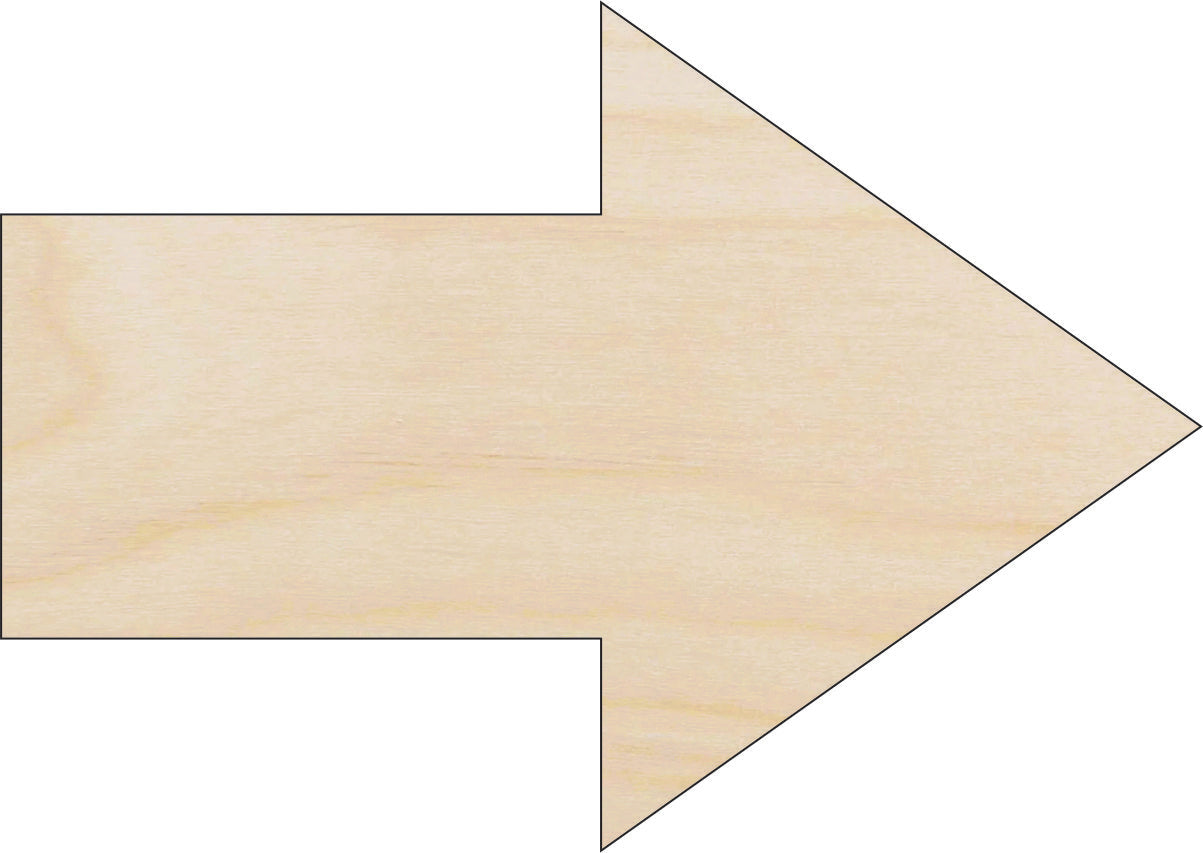 Arrow - Laser Cut Out Unfinished Wood Craft Shape ARW8 – The Wood Shape ...