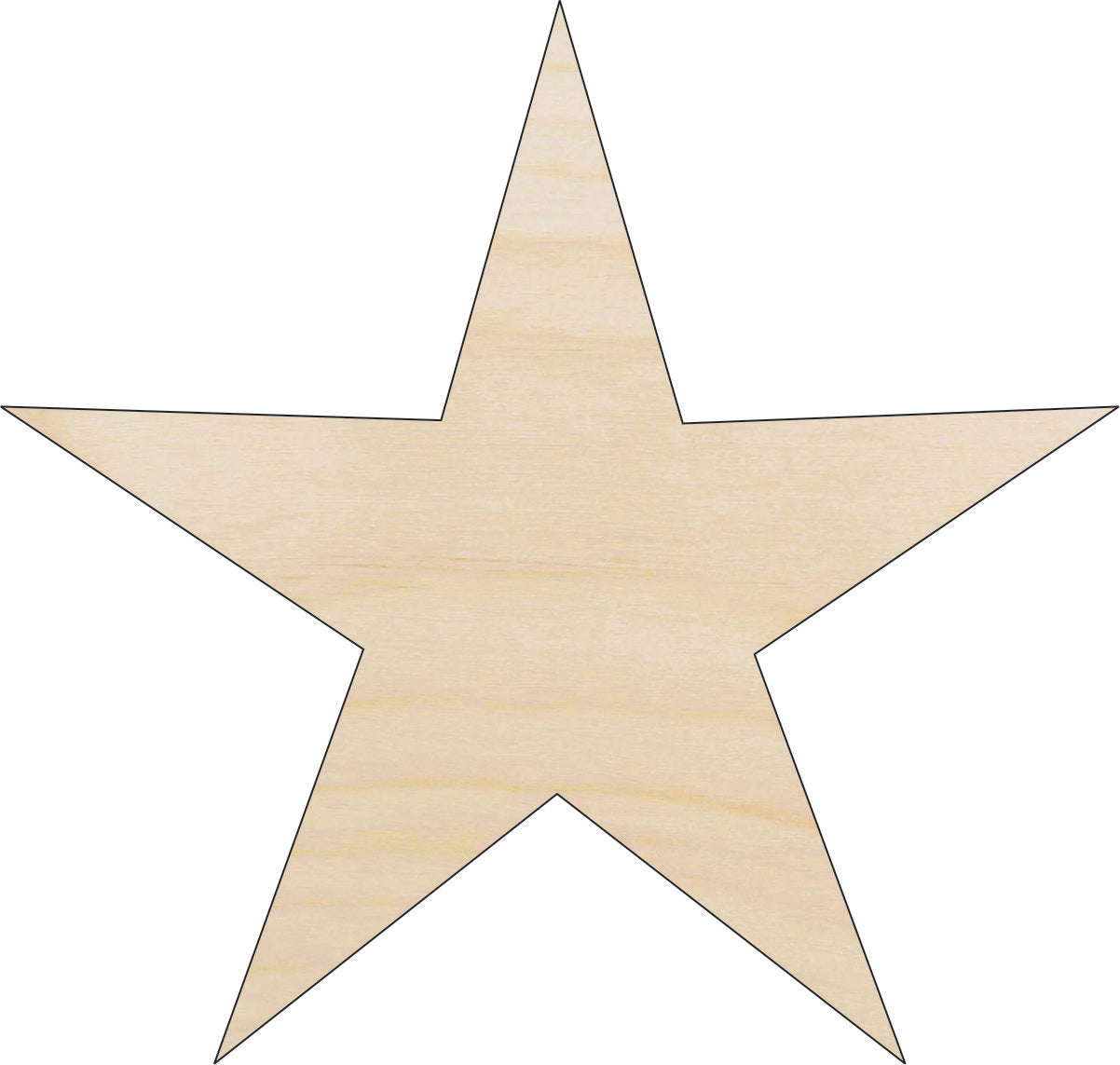 Star - Laser Cut Out Unfinished Wood Craft Shape BSC18 – The Wood Shape ...