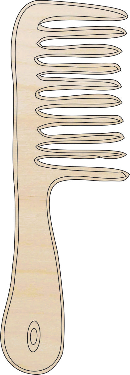 Beauty Comb - Laser Cut Out Unfinished Wood Craft Shape BTY24 – The ...
