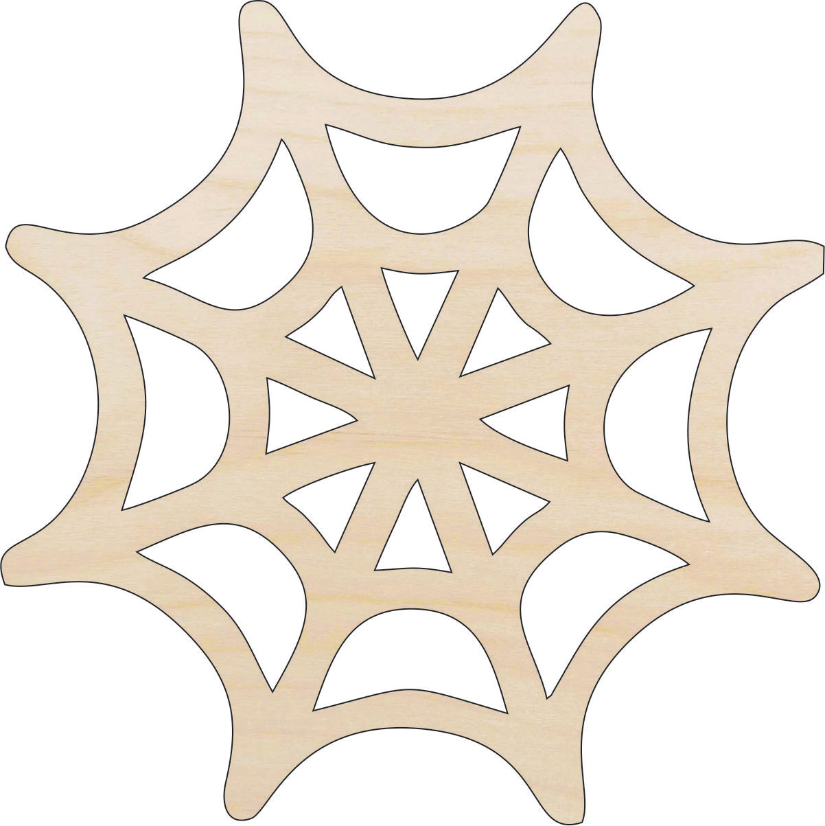 Laser Cut Wood Shape - Spider Web Baltic Birch by Wood Shape Store ...