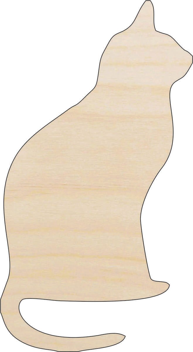 Kitty Cat - Laser Cut Wood Shape CAT33 – The Wood Shape Store