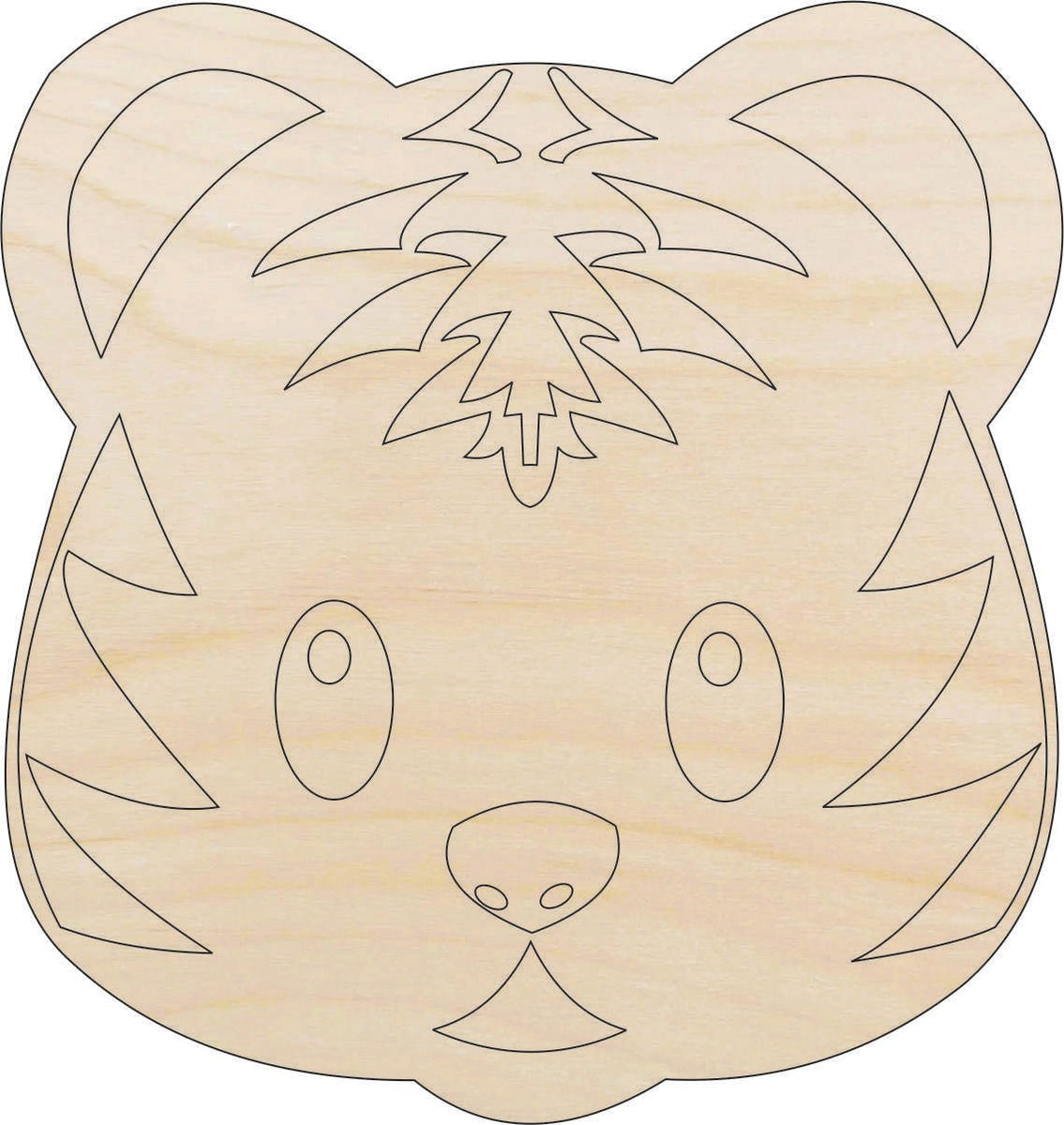 Cat Tiger - Laser Cut Out Unfinished Wood Craft Shape CAT6 – The Wood ...