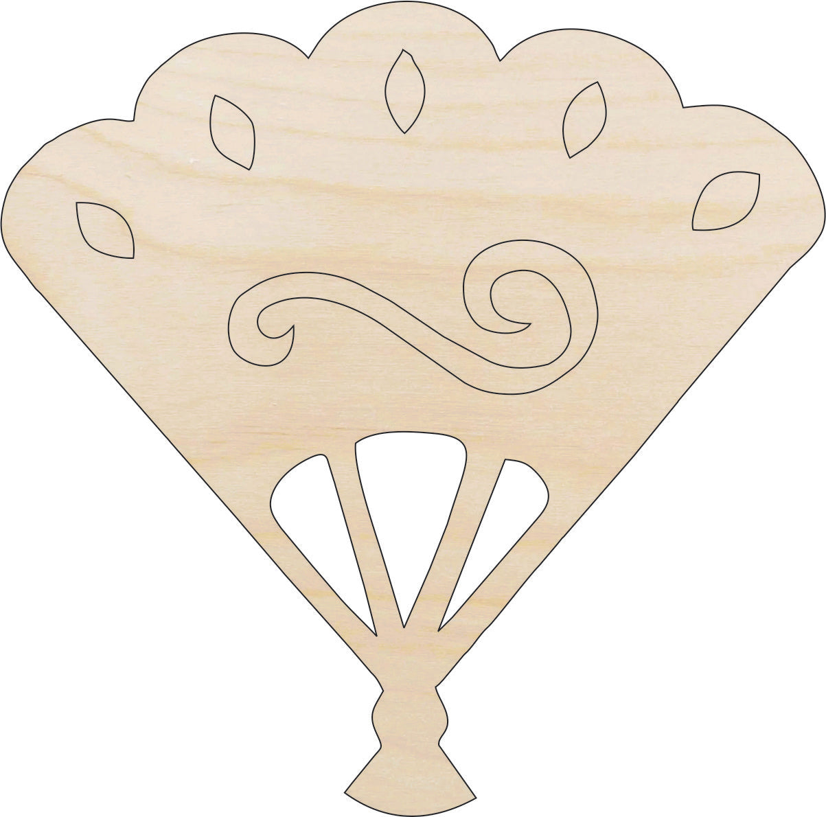 Fan - Laser Cut Out Unfinished Wood Craft Shape CLT19 – The Wood Shape ...