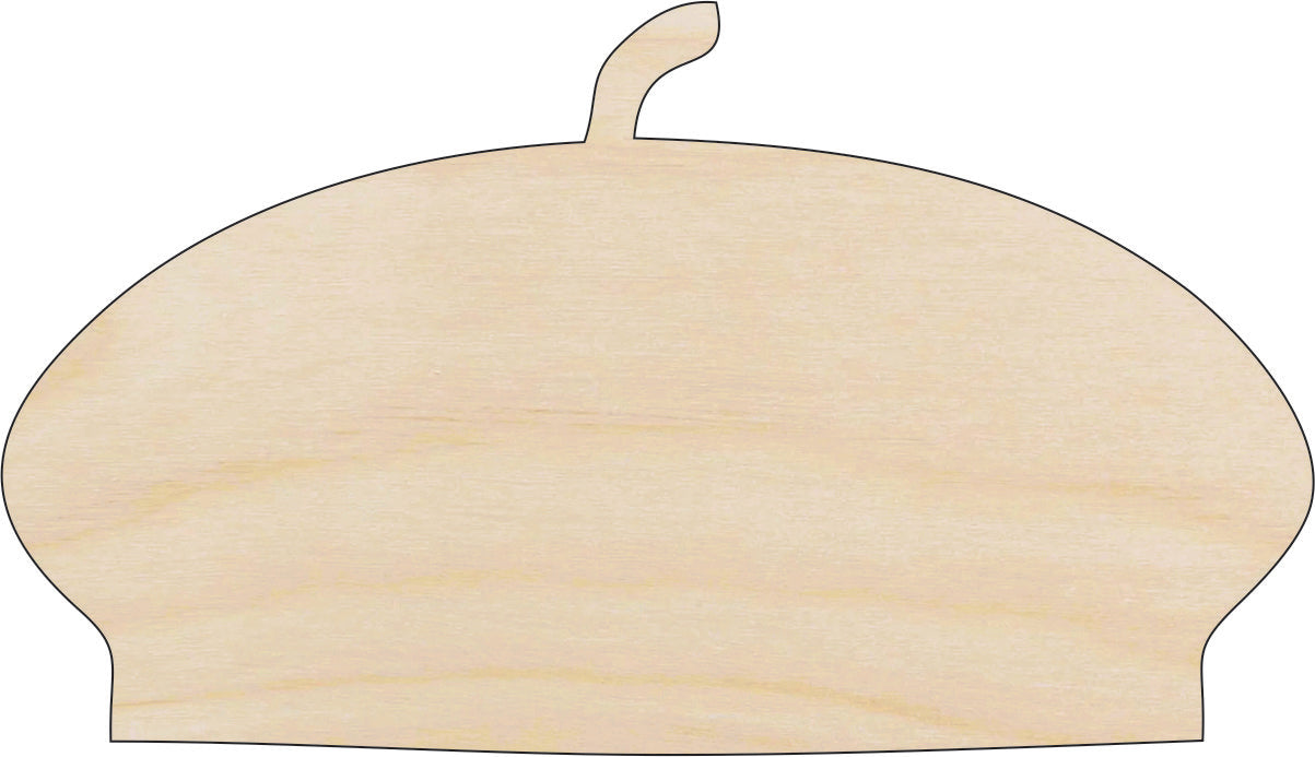 Hat Beret - Laser Cut Out Unfinished Wood Craft Shape CLT78 – The Wood ...