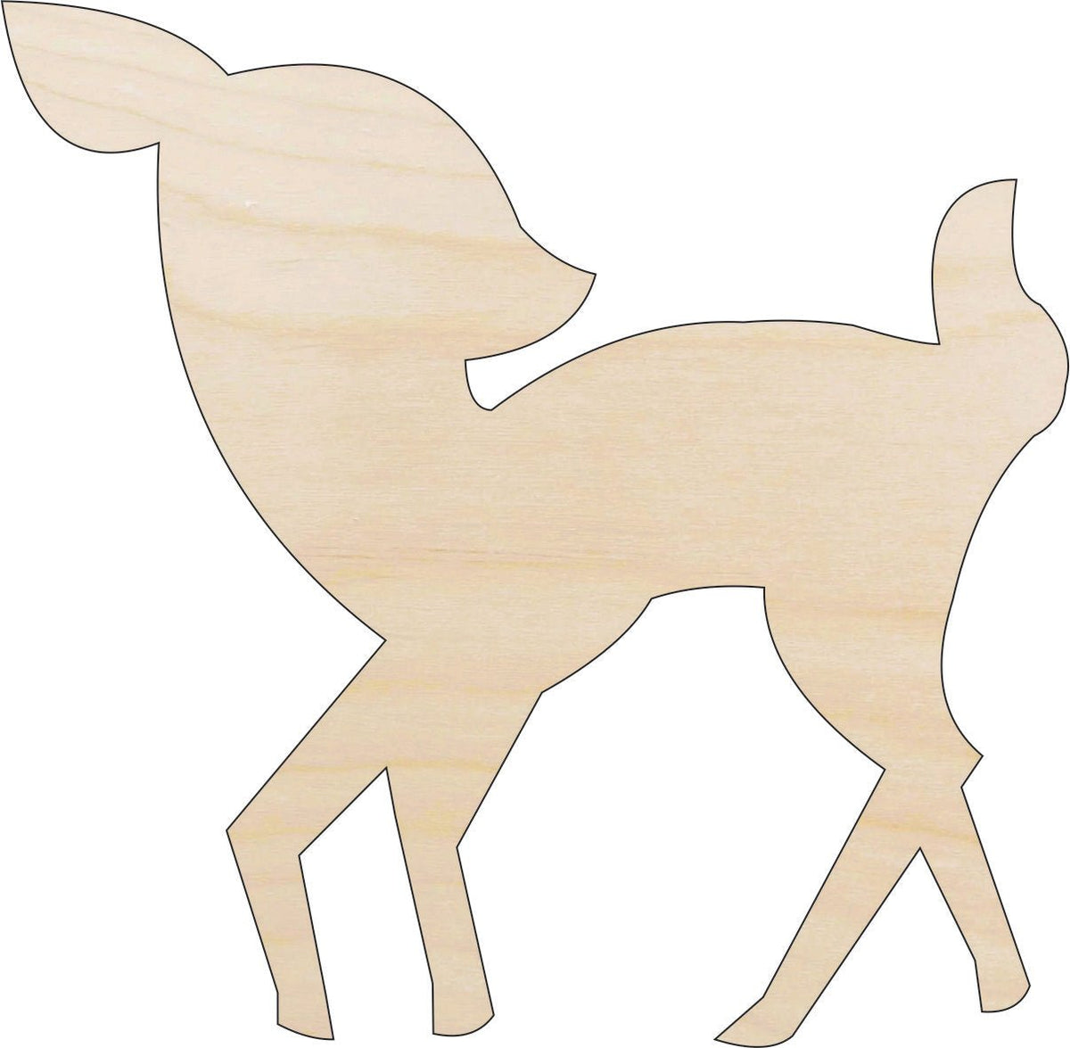 Deer - Laser Cut Out Unfinished Wood Craft Shape DER37 – The Wood Shape ...