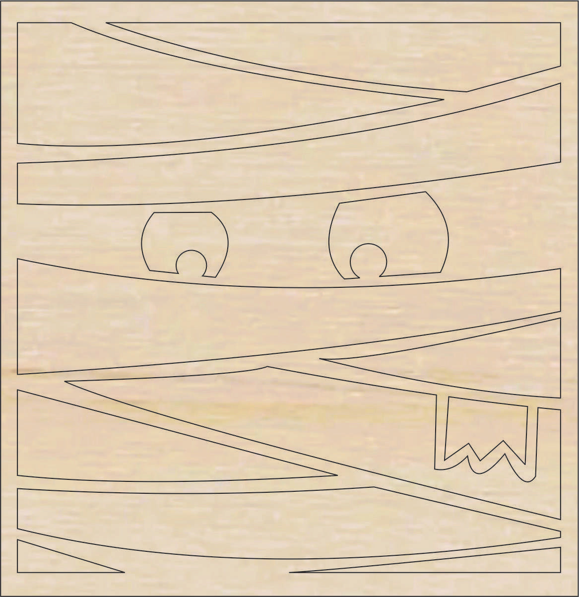 Monster Mummy - Laser Cut Out Unfinished Wood Craft Shape FAL244 – The ...