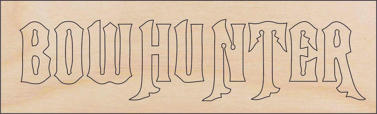Sign Hunting - Laser Cut Out Unfinished Wood Craft Shape HNT20 – The ...