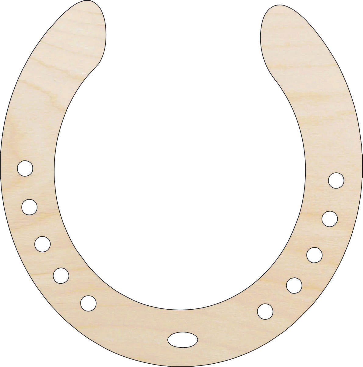Horseshoe - Laser Cut Out Unfinished Wood Craft Shape HRS45 – The Wood ...