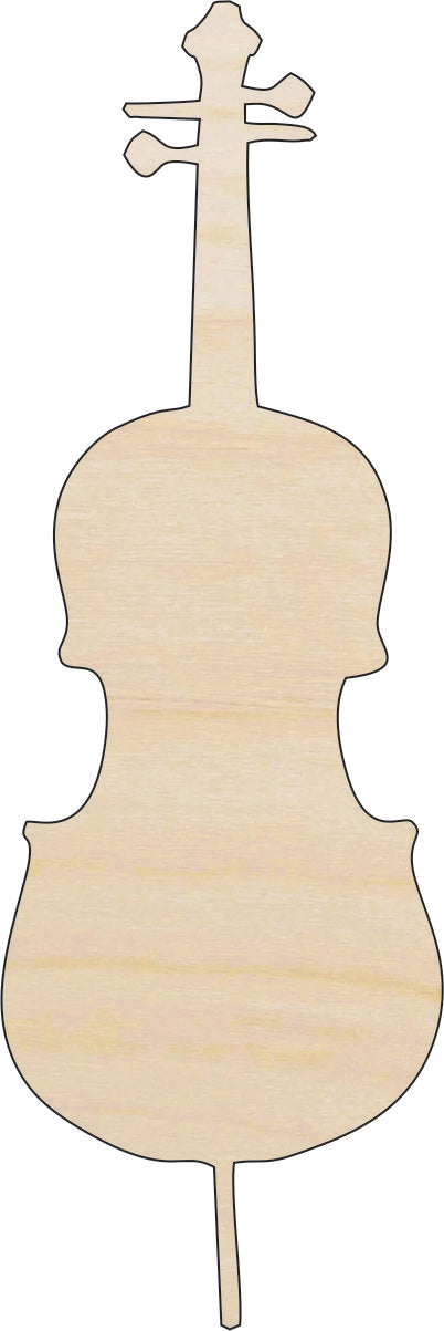 Music Cello - Laser Cut Out Unfinished Wood Craft Shape MSC28 – The ...