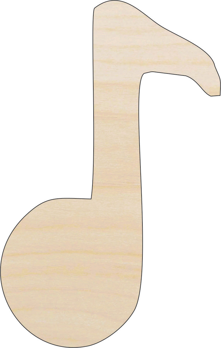 Music Note - Laser Cut Out Unfinished Wood Craft Shape MSC31 – The Wood ...