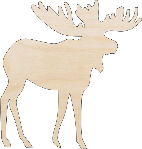 Moose - Laser Cut Out Unfinished Wood Craft Shape MUS8 – The Wood Shape ...