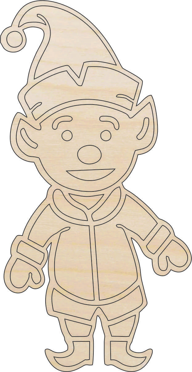 Gnome Elf - Laser Cut Out Unfinished Wood Craft Shape MYTH12 – The Wood ...