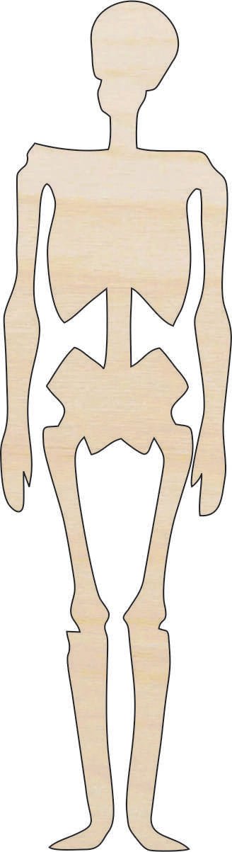 Laser Cut Wood Shape - Skeleton Baltic Birch Craft PPL112 – The Wood ...