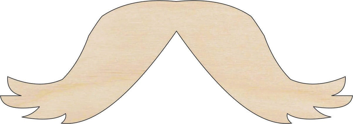 Laser Cut Wood Shape - Mustache Baltic Birch DIY Craft – The Wood Shape ...
