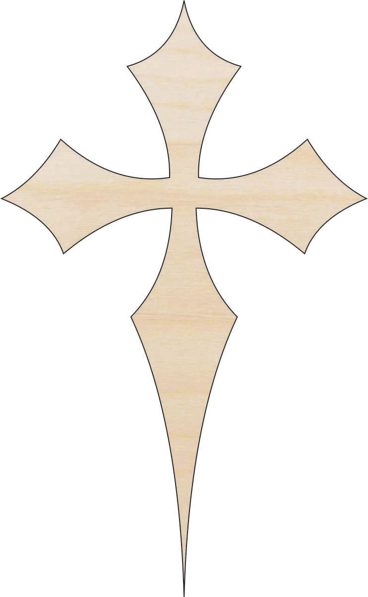 Cross - Laser Cut Out Unfinished Wood Craft Shape REL62 – The Wood ...