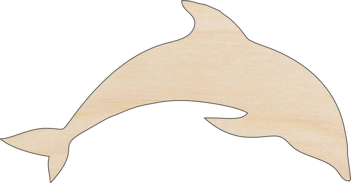 Dolphin - Laser Cut Out Unfinished Wood Craft Shape SEA23 – The Wood ...