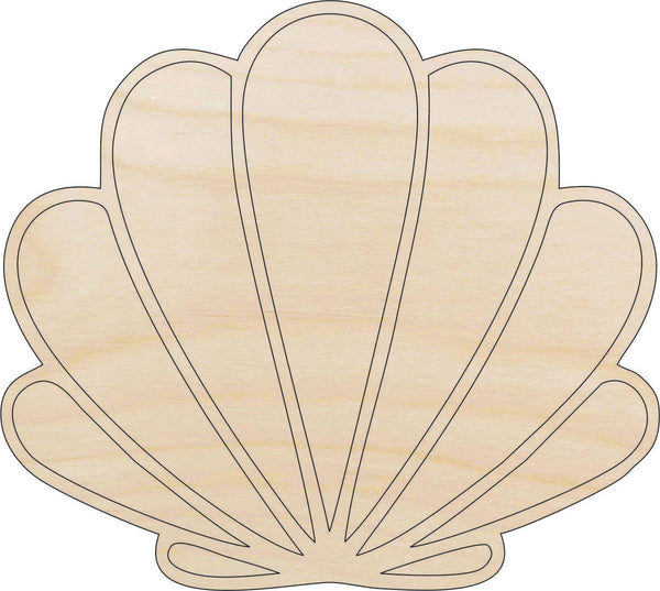 Shell - Laser Cut Out Unfinished Wood Craft Shape SEA30 – The Wood ...