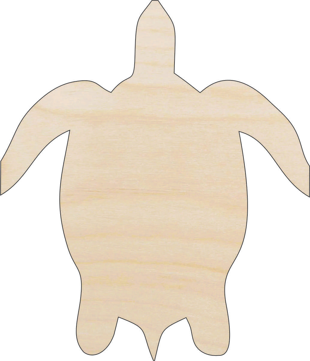 Sea Turtle - Laser Cut Out Unfinished Wood Craft Shape SEA55 – The Wood ...