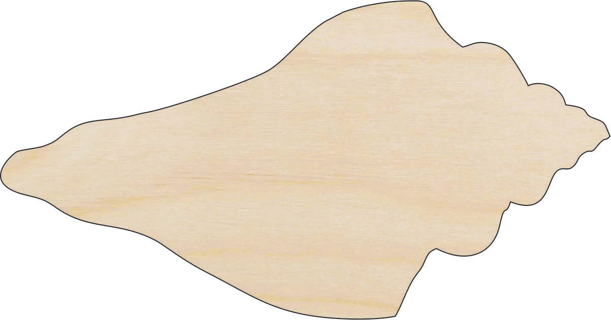Shell - Laser Cut Out Unfinished Wood Craft Shape SEA94 – The Wood ...