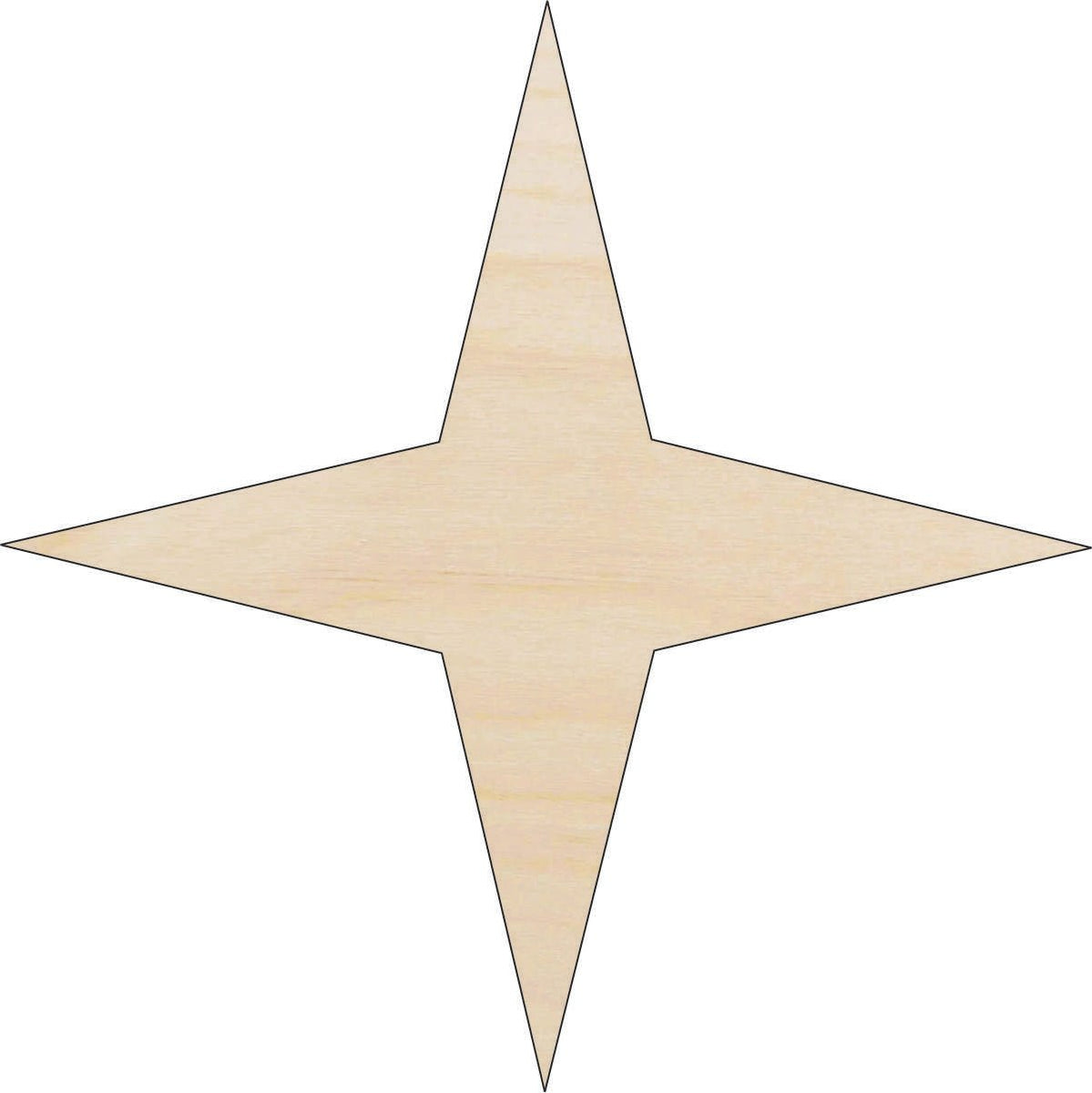 Star - Laser Cut Out Unfinished Wood Craft Shape SKY37 – The Wood Shape ...