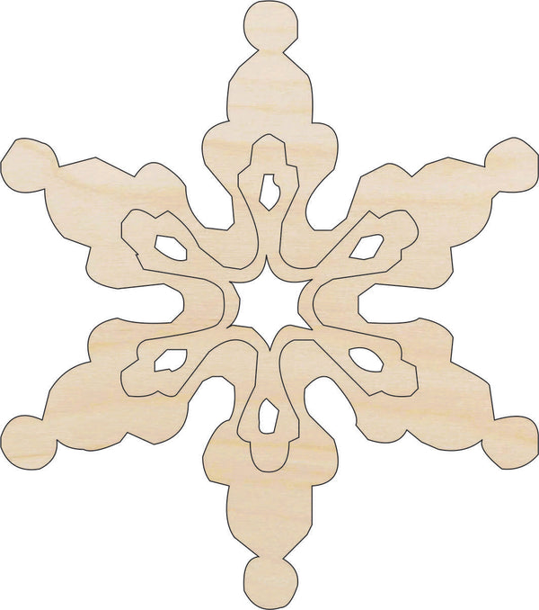 Laser Cut Wood Shape - Snowflake Baltic Birch by Wood Shape Store – The ...