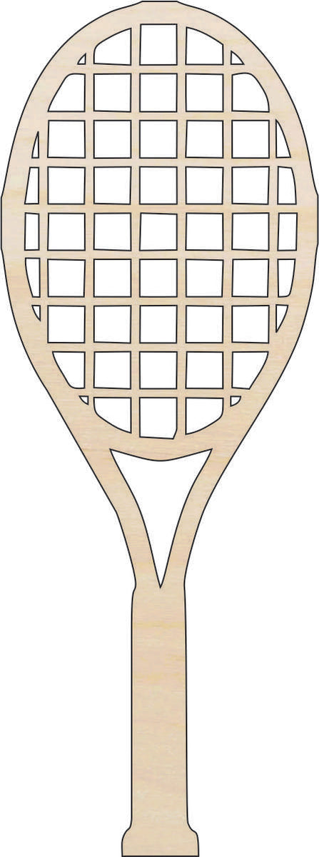 Laser Cut Wood Shape - Baltic Birch Tennis Racket Craft – The Wood ...