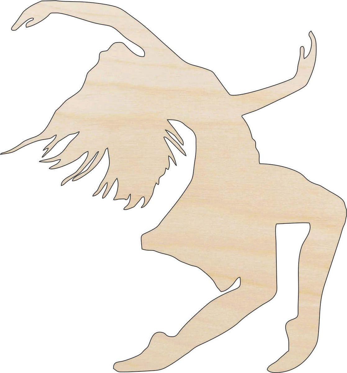 Dancer - Laser Cut Out Unfinished Wood Craft Shape SPT16 – The Wood ...