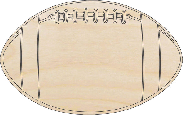 Laser Cut Wood Shape - Football Craft by The Wood Shape Store
