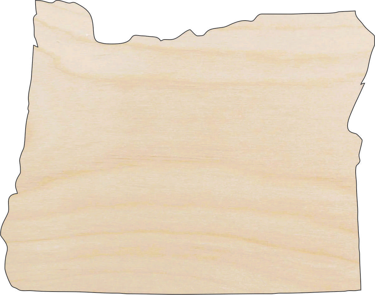 State Oregon - Laser Cut Out Unfinished Wood Craft Shape STAT85 – The ...