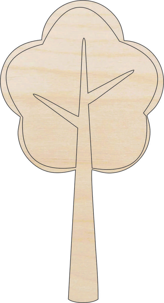 Tree - Laser Cut Out Unfinished Wood Craft Shape TRE6 – The Wood Shape ...