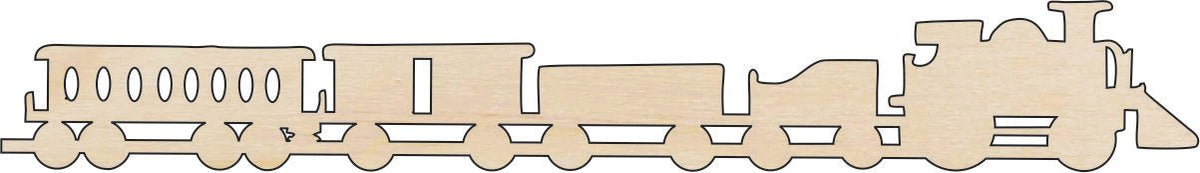Train - Laser Cut Out Unfinished Wood Craft Shape TRN5 – The Wood Shape ...