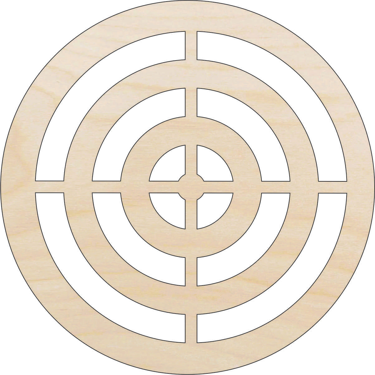 Sport Hunting Target - Laser Cut Out Unfinished Wood Craft Shape WPN11 ...