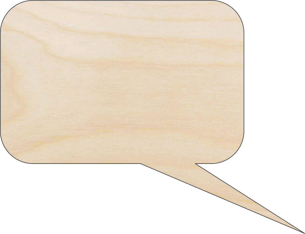 Word Bubble - Laser Cut Out Unfinished Wood Craft Shape WRD83 – The ...