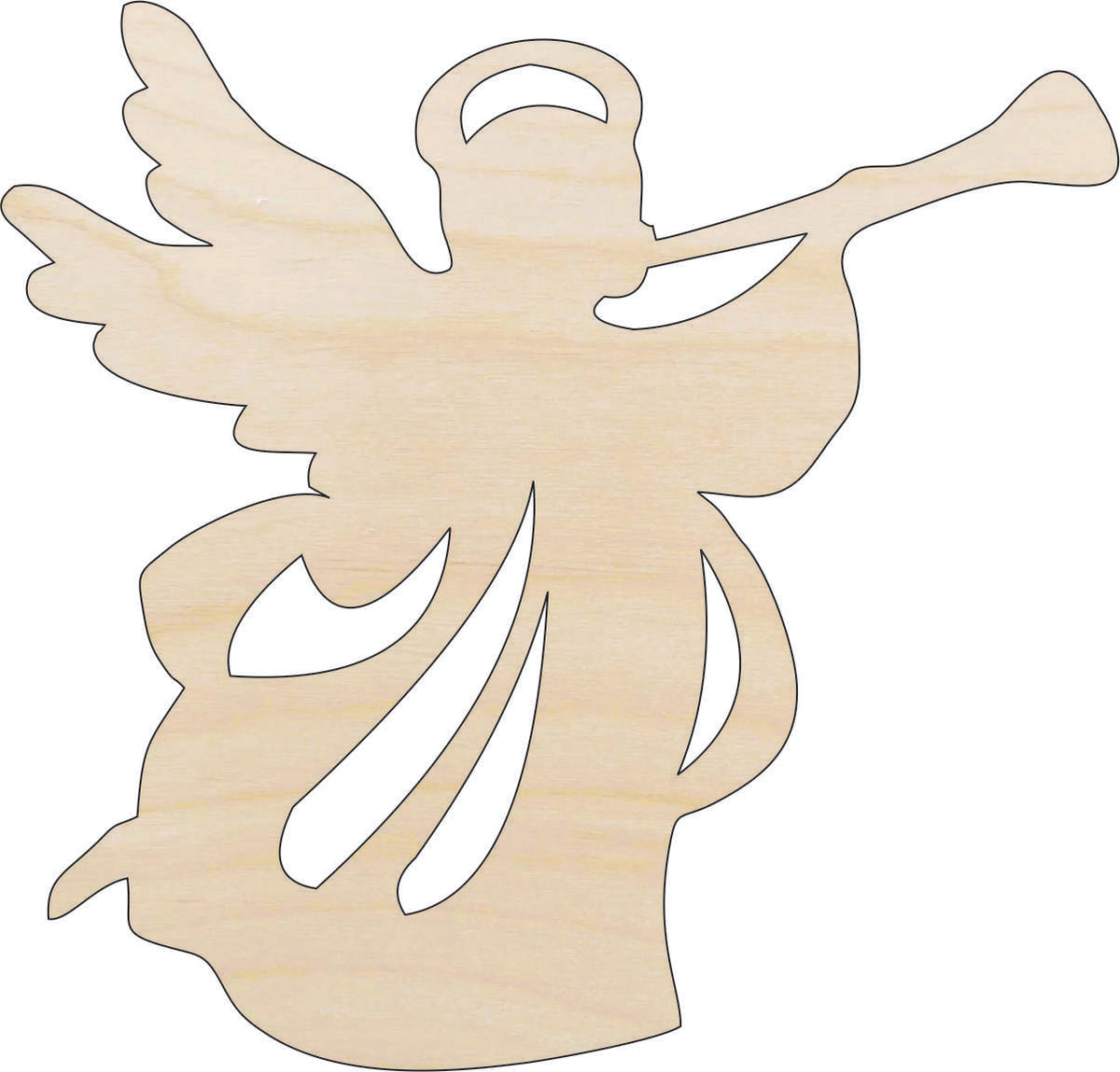 Angel - Laser Cut Out Unfinished Wood Craft Shape XMS194 – The Wood ...