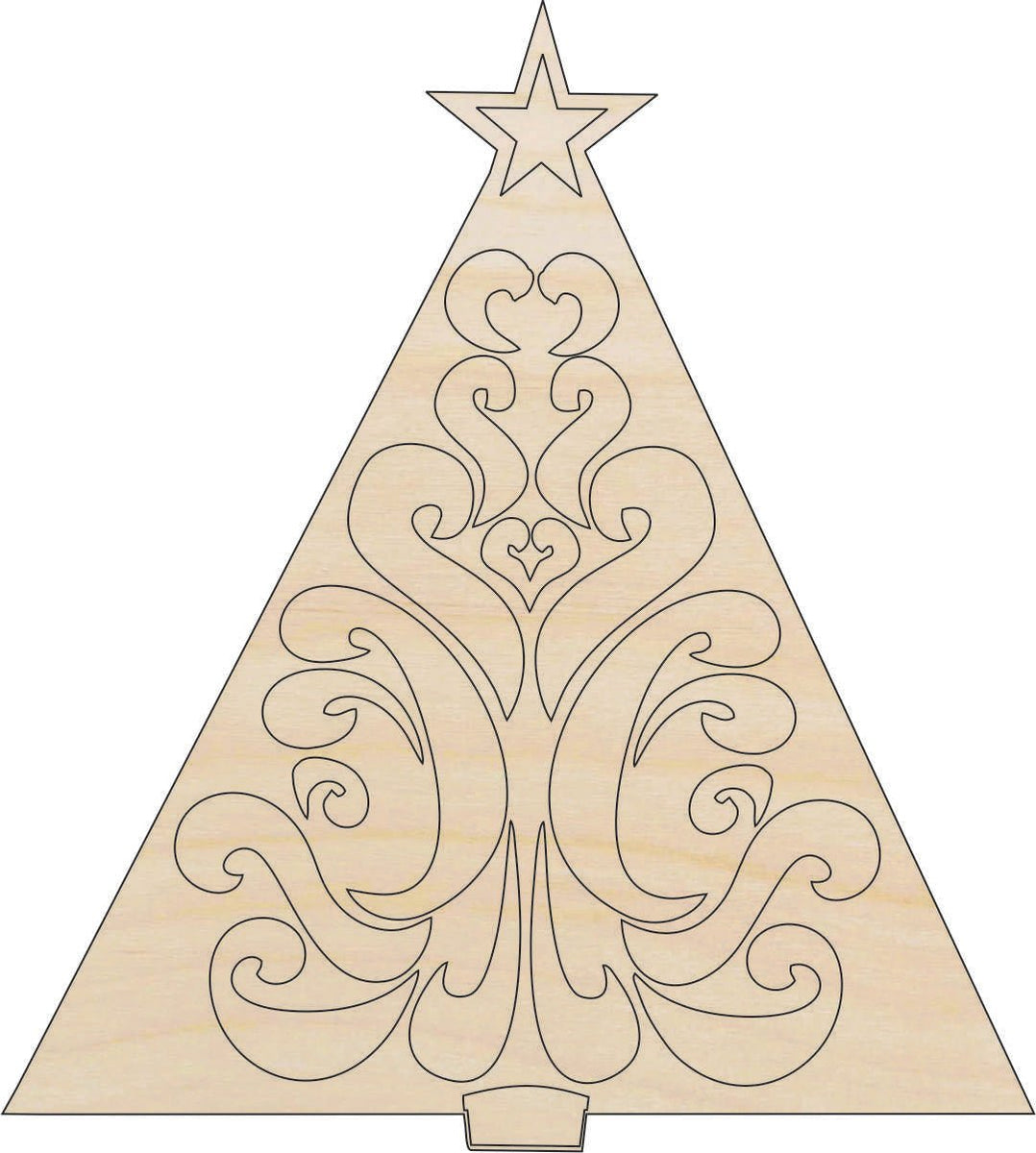 Tree - Laser Cut Out Unfinished Wood Craft Shape XMS87 – The Wood Shape ...